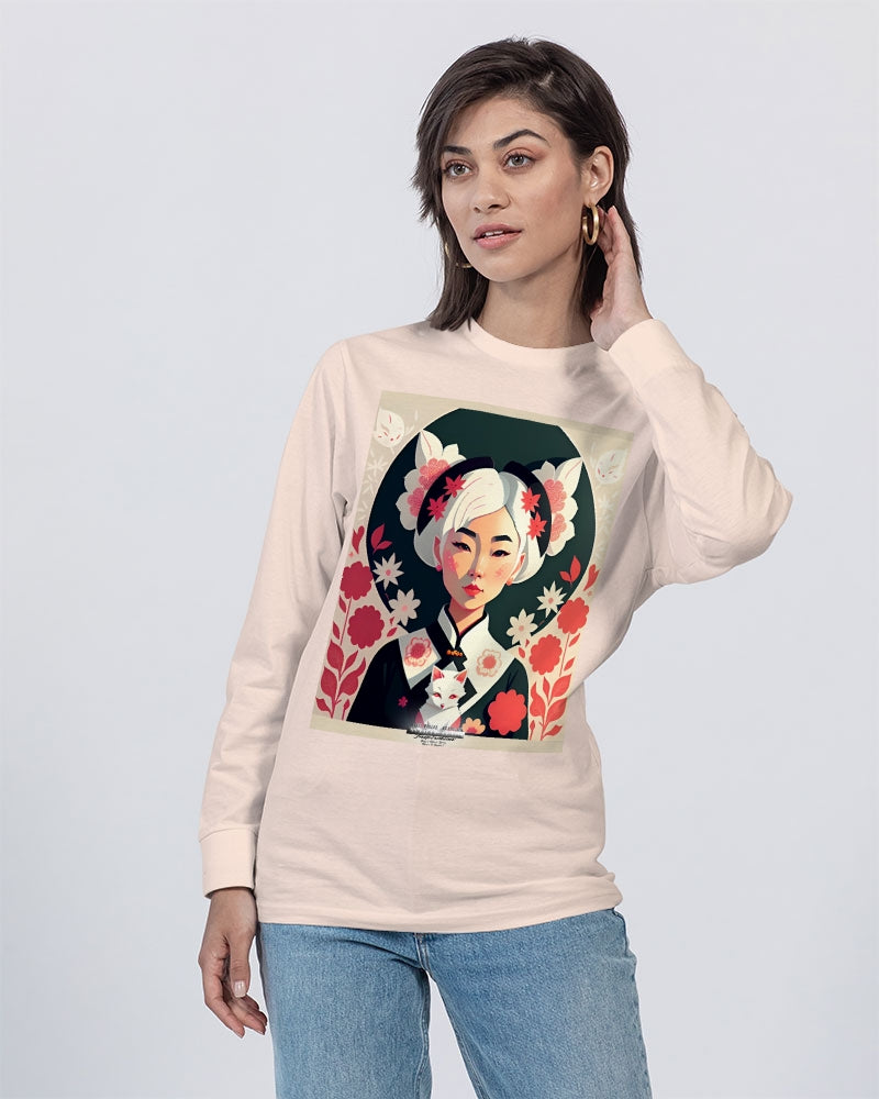 Women's Long Sleeve Tee | Lane Seven – Silver Grey white hair inspiration